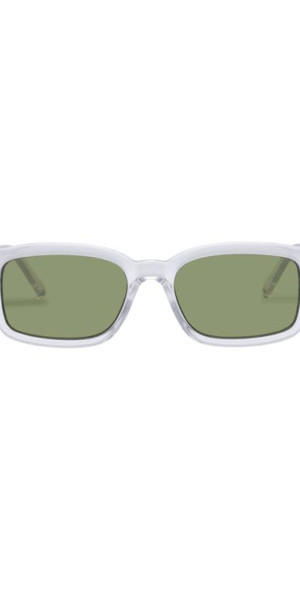 Le Specs - Recarmito Rectangular Sunglasses in Crystal Clear