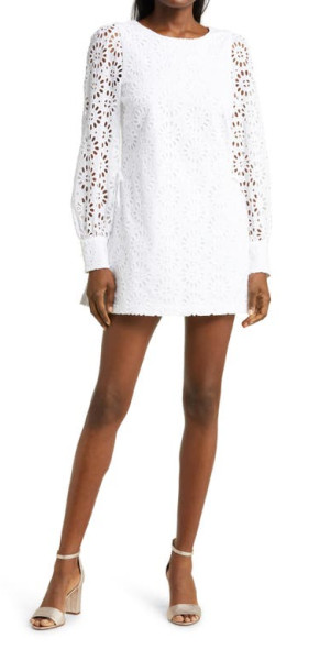 Lilly Pulitzer® - Lilly Pulitzer Aisha Eyelet Romper in Resort White