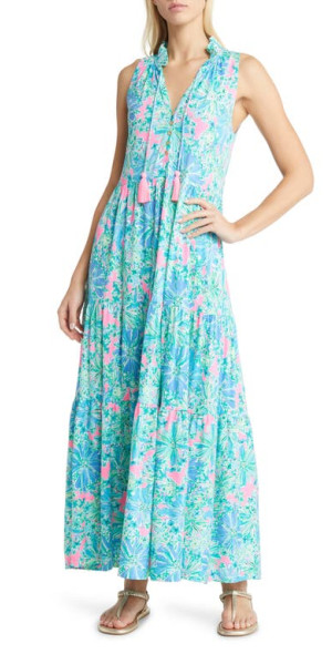 Lilly Pulitzer® - Lilly Pulitzer Malone Floral Maxi Dress in Soleil ...