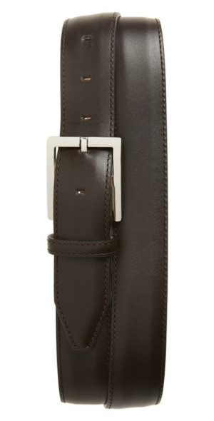 Longchamp - Leather Belt in Mocha