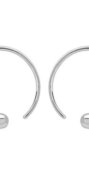 Lucy Quartermaine - Luna Hoops in Sterling Silver at Nordstrom