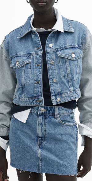 MANGO - Olivia Two Tone Denim Jacket