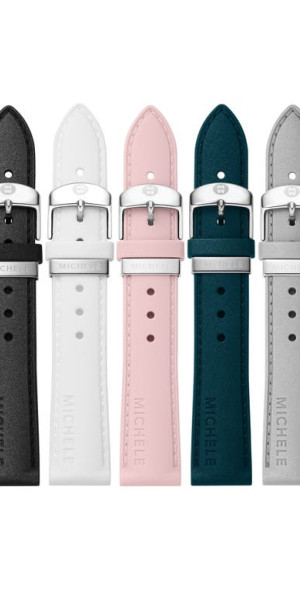 MICHELE - Luxe Neutrals 5-Pack 16mm Silicone Watch Strap Gift Set in ...