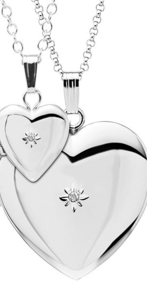 Mignonette - Mother & Daughter Locket Set in Silver at Nordstrom