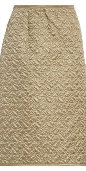 Moncler - Quilted Nylon Pencil Skirt in Light Silver Sage at Nordstrom