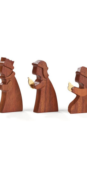 Nambé - Nativity 3-Piece Wood Wise Men Set in Brown at Nordstrom