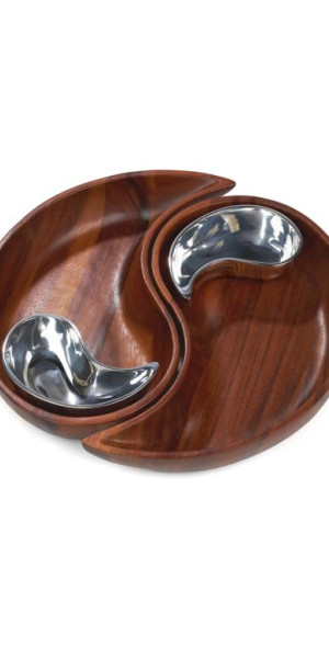 Nambé - Yin Yang Chip & Dip Set in Brown at Nordstrom