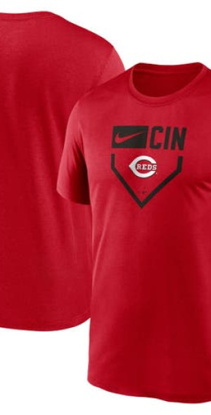Nike - Men's Red Cincinnati Reds Home Plate Icon Legend Performance T ...