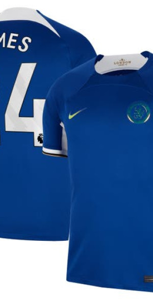 Nike - Men's Reece James Blue Chelsea 2023/24 Home Stadium Replica ...