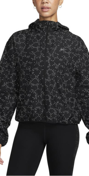 Nike - Dri-FIT Hooded Running Jacket in Black