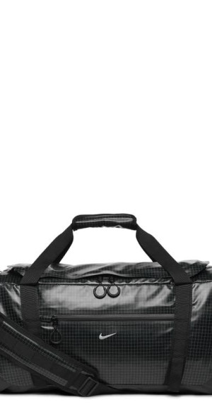 Nike - Hike Water Resistant Duffle Bag in Black/Light Smoke Grey at ...
