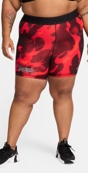 Nike - x Megan Thee Stallion Pro Bike Shorts in Black/Light Crimson at Nordstrom