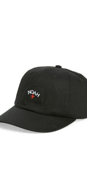 Noah - Core Logo Twill Baseball Cap in Black