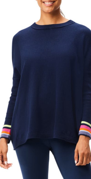 NZ ACTIVE by NIC+ZOE - NZ ACTIVE by NIC+ZOE Cool Down Color Pop Sweater ...