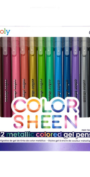 OOLY - 12-Pack Color Sheen Metallic Gel Pens in Rainbow Multi at Nordstrom