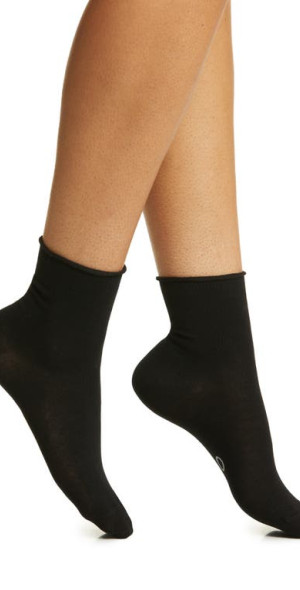 Oroblu - Quarter Crew Socks in Black