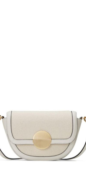 Oryany - Lottie Canvas & Leather Crossbody Bag in Cloud Oryany - Lottie Canvas & Leather Crossbody Bag in Cloud