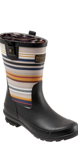 Pendleton - Bridger Stripe Waterproof Rain Boot in Black