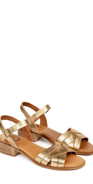 Penelope Chilvers - Shepherdess Ankle Strap Sandal in Gold at Nordstrom