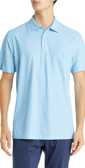 Peter Millar - Shark Tooth Island Performance Polo in Cottage Blue at ...