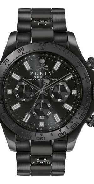 PHILIPP PLEIN - Nobile Chronograph Bracelet Watch, 43mm in Ip Black at ...
