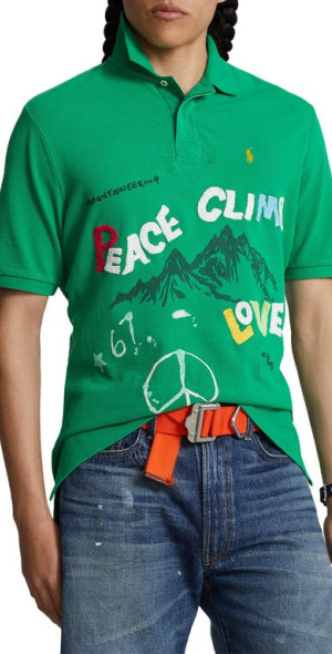 Polo Ralph Lauren - Peace Climb Piqué Polo in Kayak Green