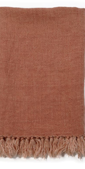 Pom Pom at Home - Montauk Throw Blanket in Terra Cotta at Nordstrom