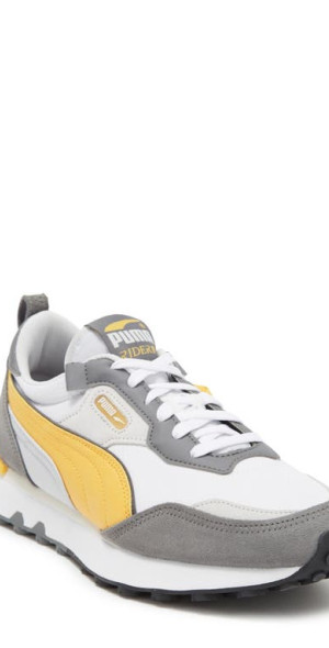 PUMA - Extent Nitro Heritage Sneaker in Cool Dark Gray-Mustard Seed at ...