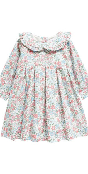 Rachel Riley - Floral Cotton Dress in Blue at Nordstrom