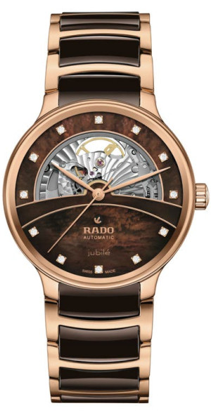 RADO - Centrix Open Heart Bracelet Watch, 39mm in Brown