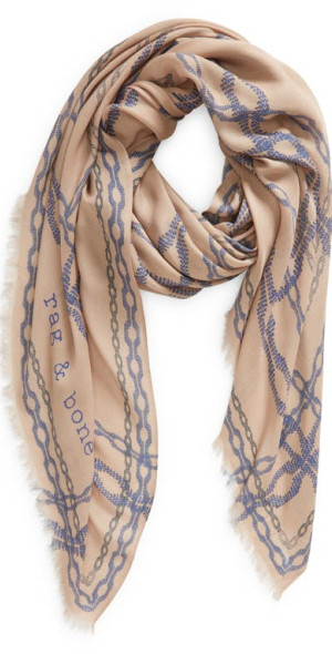 rag & bone - Pea Chain Scarf in Tan at Nordstrom