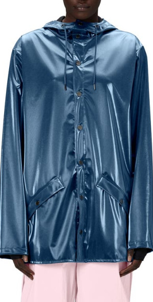 Rains - Snap Front Rain Jacket in Sonic at Nordstrom