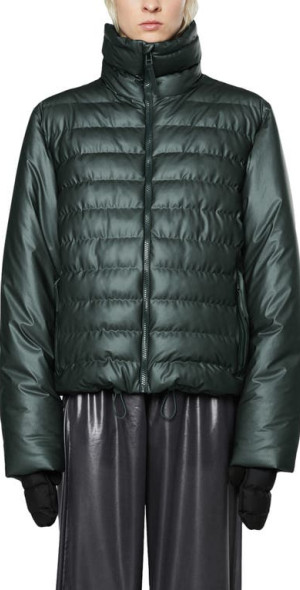 Rains - Trekker Waterproof Puffer Jacket in 60 Silver Pine