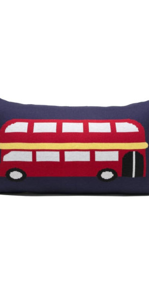 RIAN TRICOT - Double Decker Bus Accent Pillow in Multi at Nordstrom