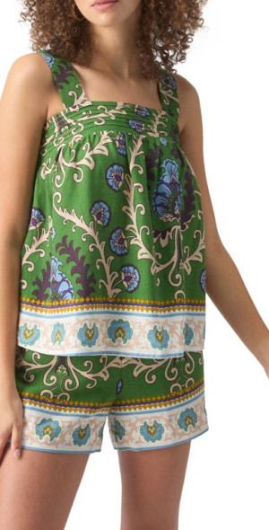 Sanctuary - Button Back Tank in Mezzo Tile at Nordstrom