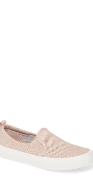 Sperry - Crest Twin Gore Slip-On Sneaker in Rose Dust Leather at Nordstrom