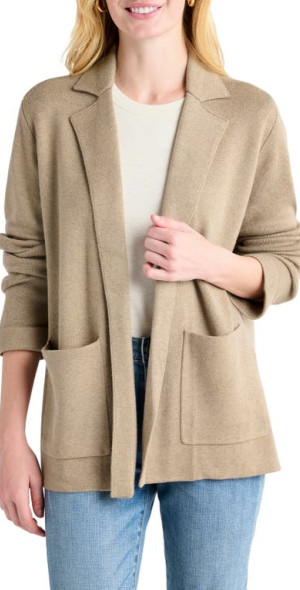 Splendid - Estelle Knit Jacket in Heather Camel at Nordstrom