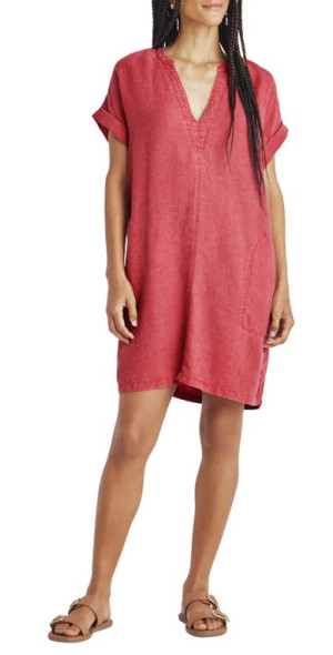 Splendid - Lauren Lyocell & Linen Shift Dress in Rossa at Nordstrom