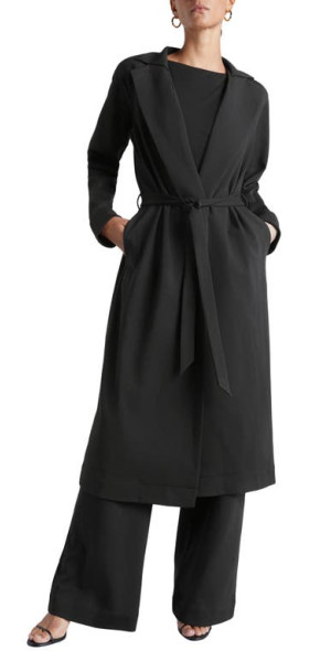 Splendid - x Kate Young Wrap Coat in Black at Nordstrom