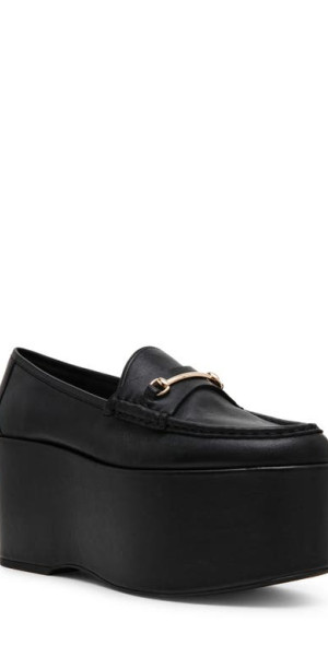 Steve Madden - Maureen Platform Loafer in Black Leather at Nordstrom ...