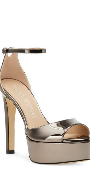 Stuart Weitzman - Disco Platform Sandal in Gunmetal