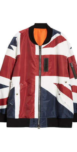 TAKAHIROMIYASHITA TheSoloist. - Union Jack Gusset Sleeve Nylon Flight ...