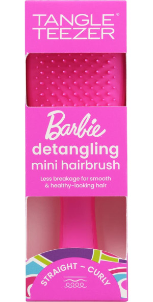 Tangle Teezer - x Barbie Mini Ultimate Detangler Brush in Totally Pink ...