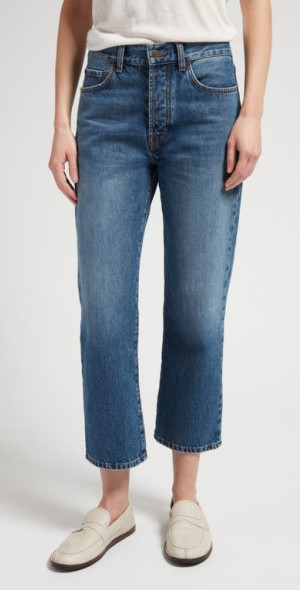 The Row - Lesley Crop Jeans in Blue at Nordstrom