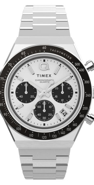 Timex® - Timex Q Timex Chronograph Bracelet Watch, 40mm in Stainless Steel