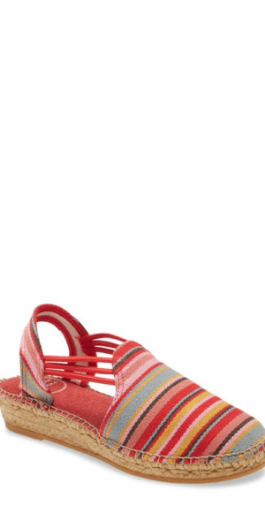 Toni Pons - Norma Wedge Espadrille Sandal in Red Canvas at Nordstrom