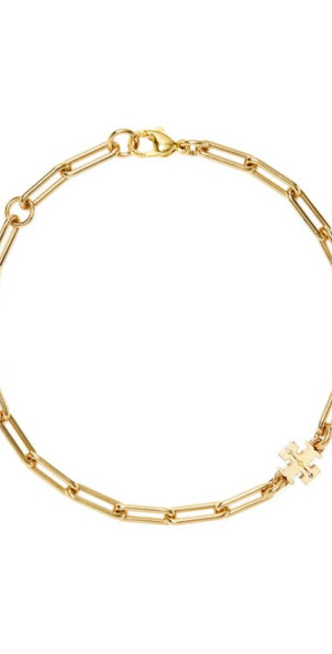 Tory Burch - Good Luck Chain Bracelet in Tory Gold
