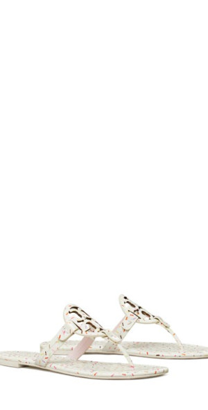 Tory Burch - Miller T-Strap Sandal in Rainbow Sprinkles