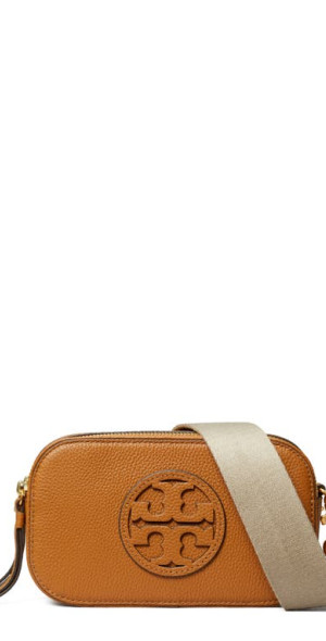 Tory Burch - Mini Miller Leather Crossbody Bag in Classic Chestnut