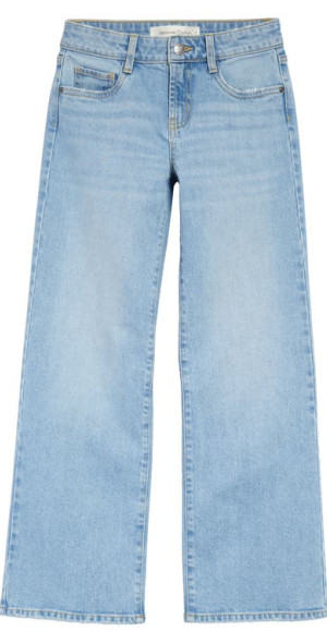 Treasure & Bond - Kids' Wide Leg Jeans in Blue Faded Wash